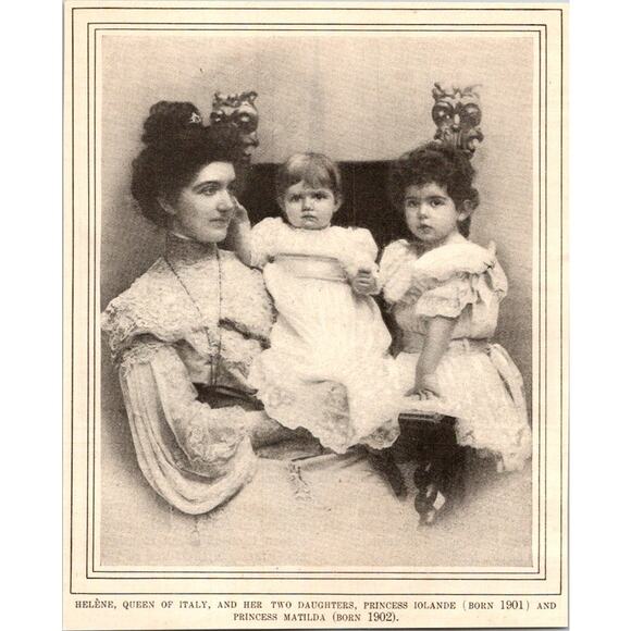 None and/or Unknown | Other | Helene Queen Of Italy Daughters Princess ...